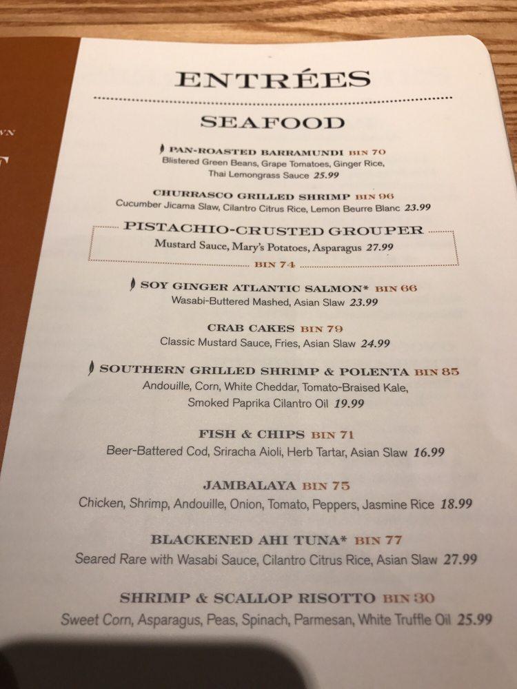 Menu at Cooper's Hawk Winery & Restaurant- St Charles, St. Charles
