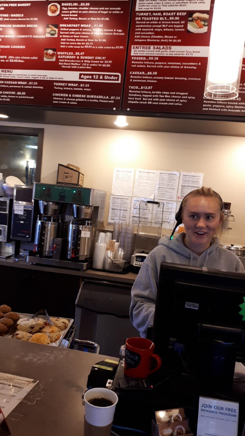 Menu at Dr. Java's Coffee House, Prince Albert