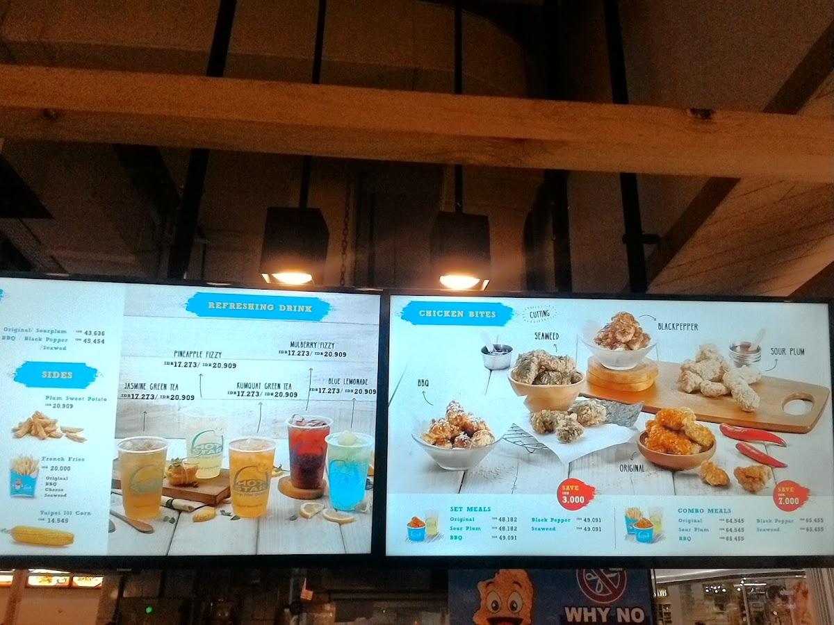 Carta del restaurante Hotstar Chicken, West Jakarta, Food Avenue Lippo ...