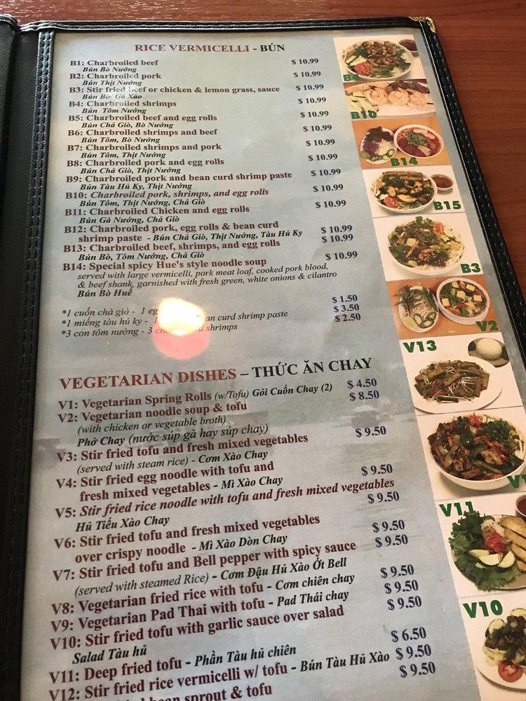 Menu at Pho Island Restaurant, Ontario