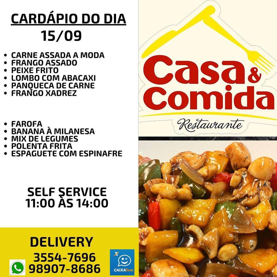 Menu em Casa & Comida Restaurante, Leme, Rua João Pessoa