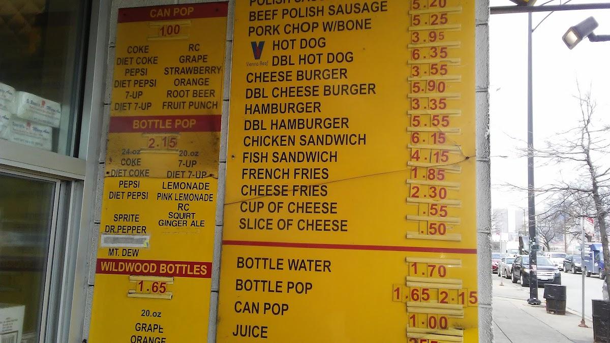 Menu at Express Grill restaurant, Chicago, S Union Ave