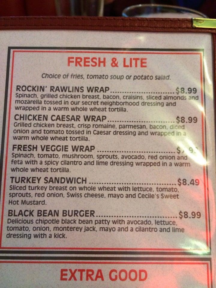 Menu at Hogan's Cafe Deluxe, Spokane