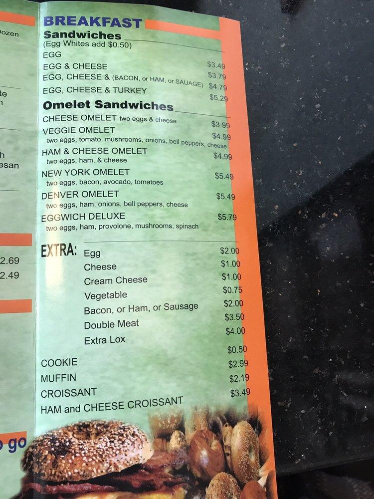 Menu at The Bagelry restaurant, Covina