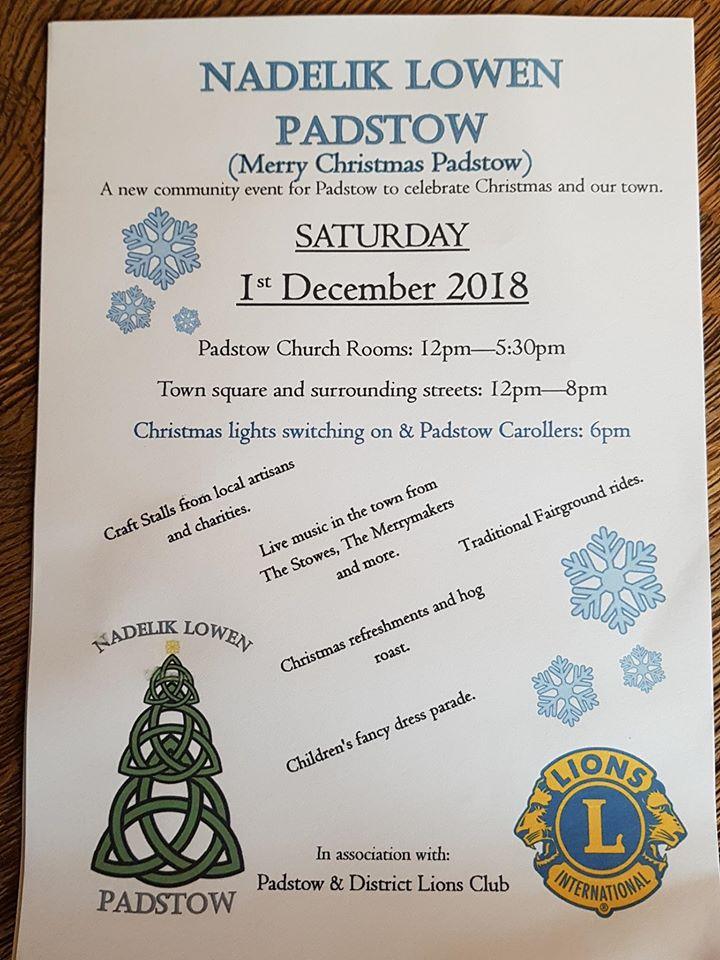 Menu at The Golden Lion pub & bar, Padstow