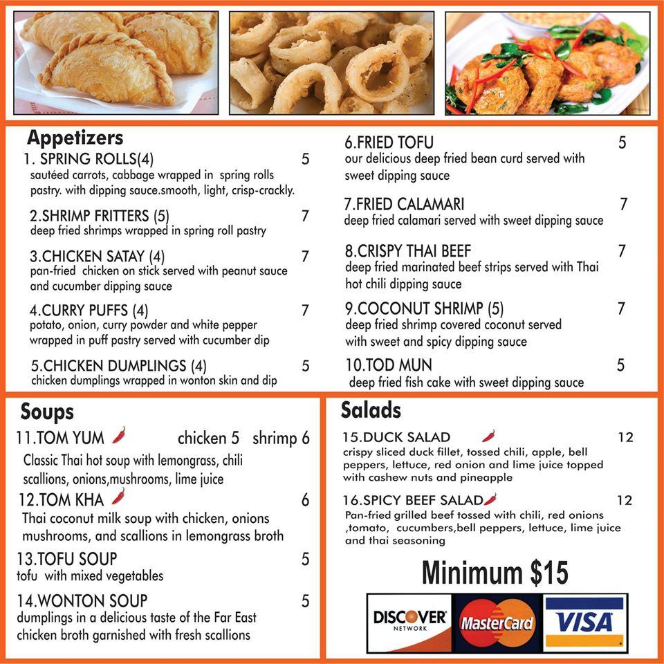Menu at Yada Noodle House restaurant, Bergenfield