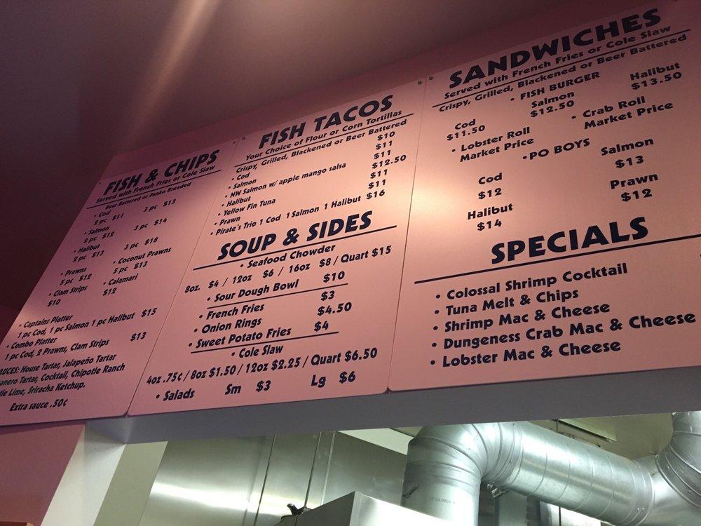Menu at Burien Fish House restaurant, Burien