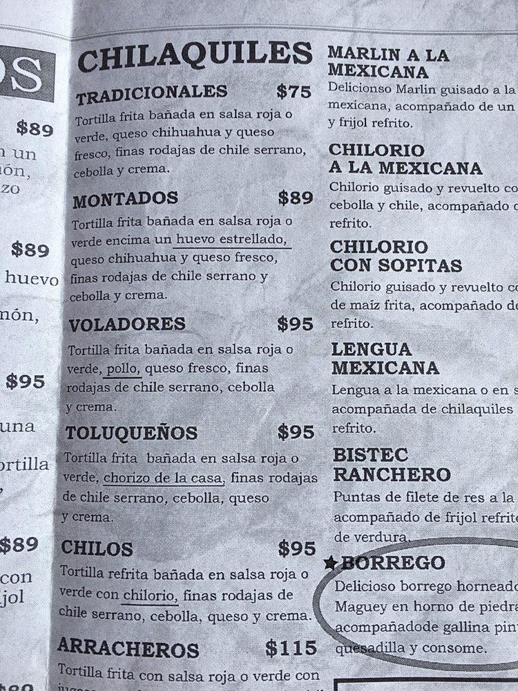 Carta de Restaurante Tunakú Las Vías, Culiacán Rosales