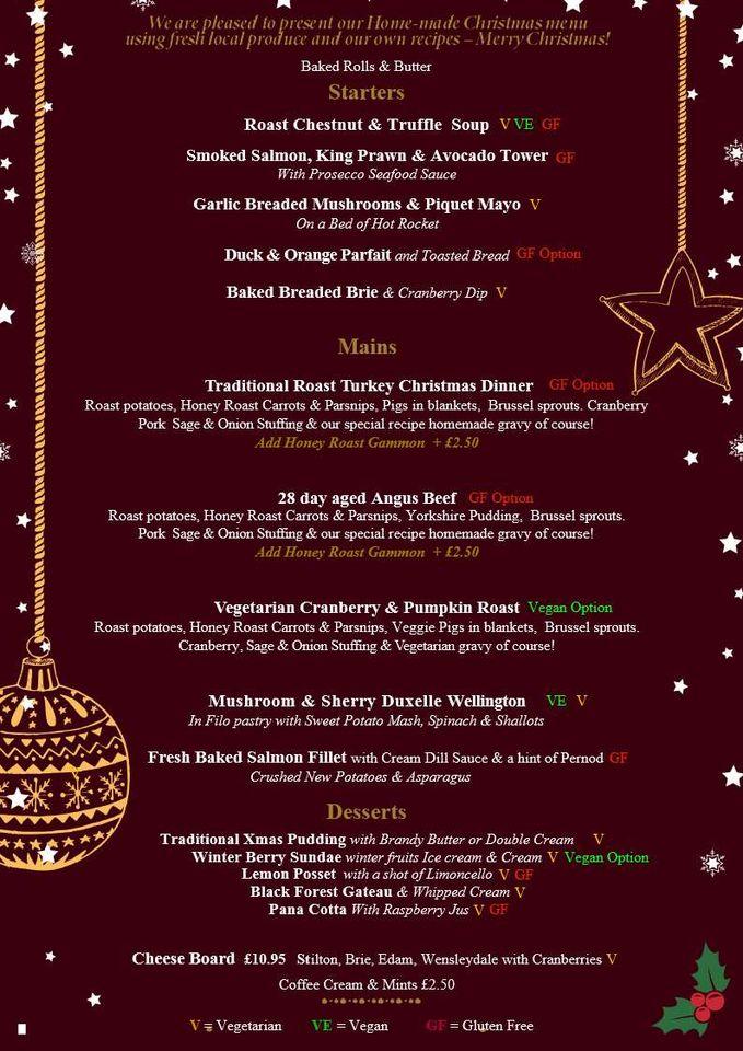 Menu at The Green Dragon pub & bar, London Colney