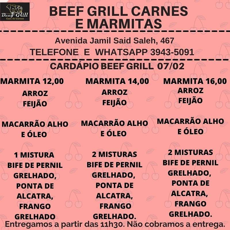 Menu at Beef Grill - Casa de Carnes restaurant, Barrinha