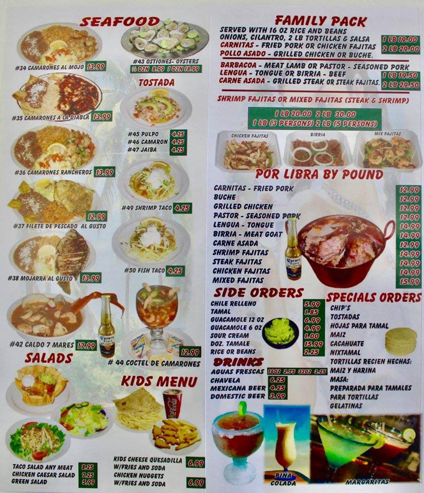 Carta de Taqueria Tortilla Factory Mexican Restaurant, Cathedral City