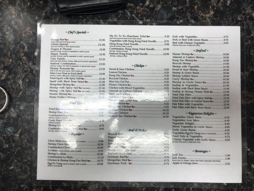 Menu at Magic China restaurant, Cibolo