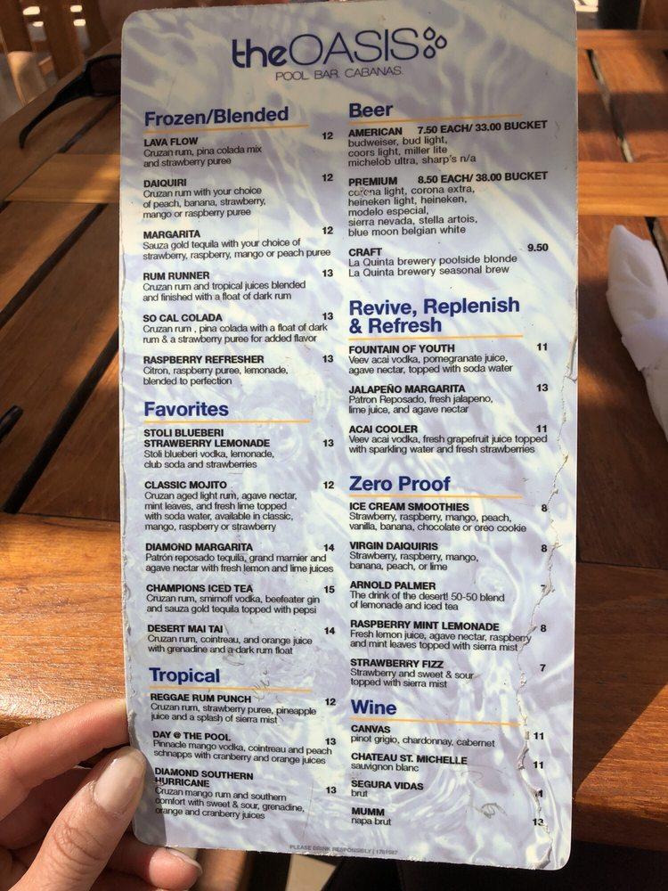 Menu at Roadrunner Cafe, Indian Wells