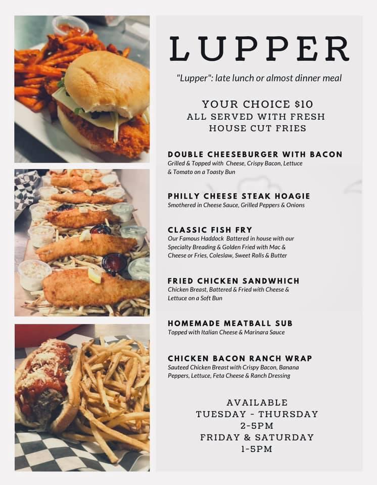 Menu at The Paddock Club, Watertown