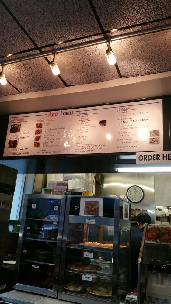 Menu at Aca Grill BBQ, Los Angeles, W 8th St