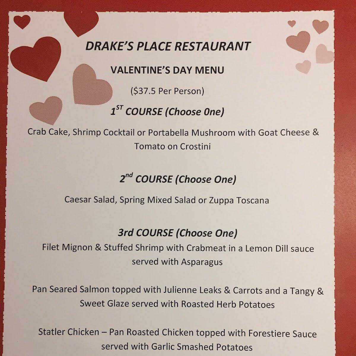 Menu at Drake's Place Restaurant & BBQ Smokehouse, Ferguson