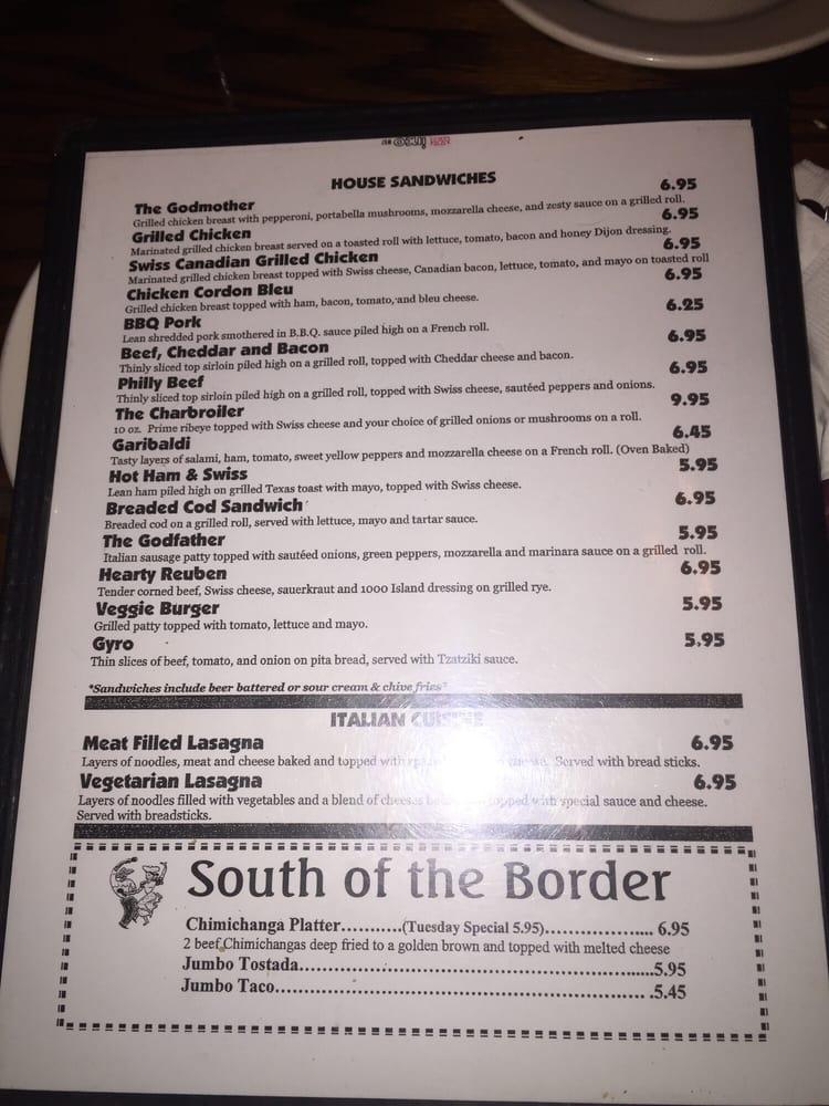 Menu at Barley's Hops & Malt, East Troy