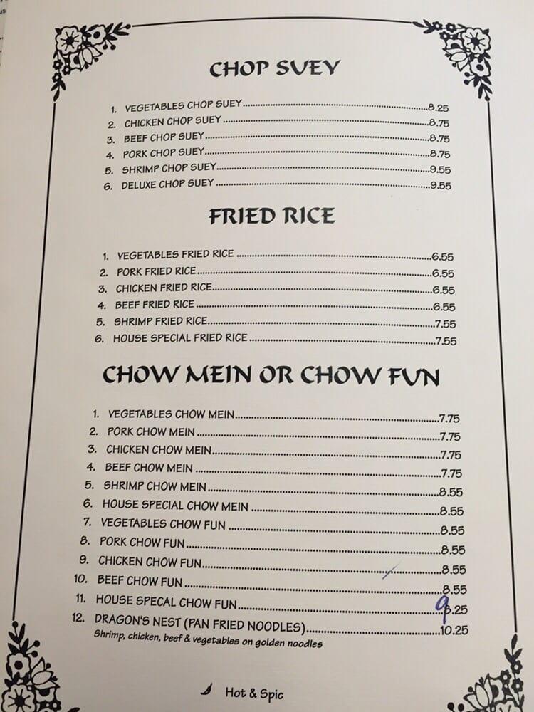 Menu at Happy Café cafe, Hollister