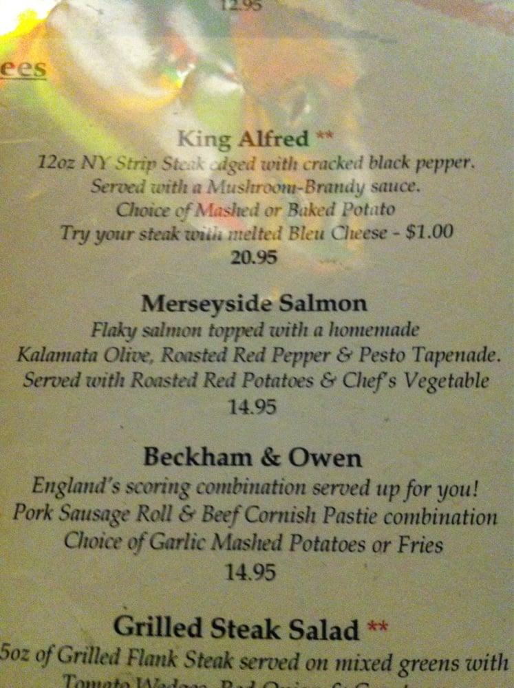 Menu at Penny Lane Pub, Richmond