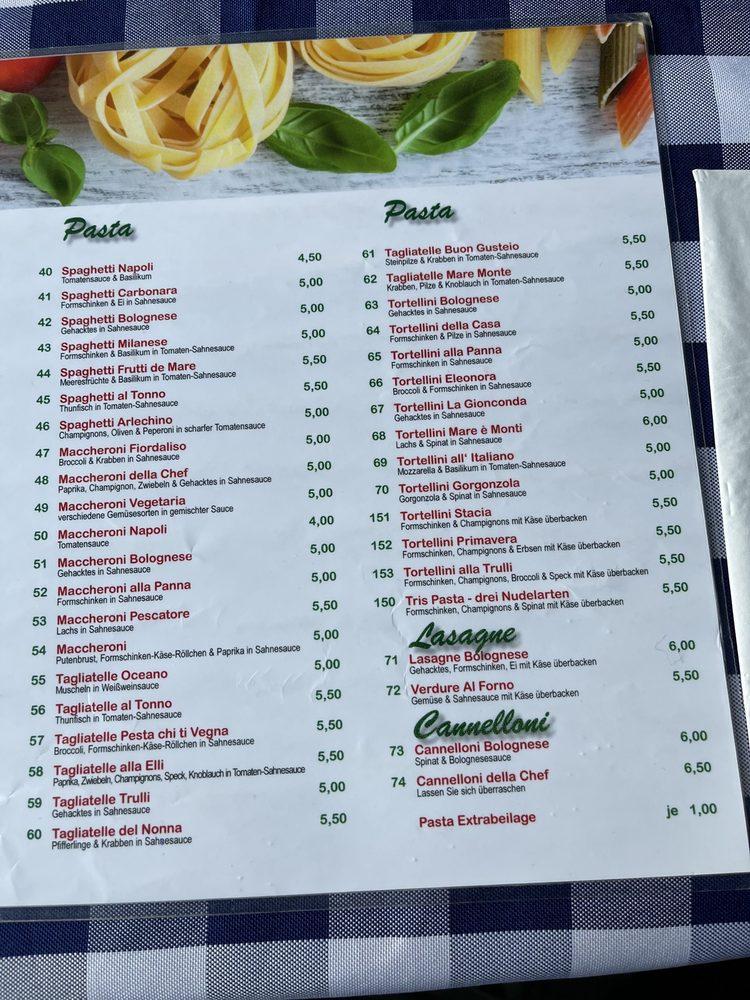 Speisekarte von Pizzeria Trulli, Bochum, Castroper Str. 238