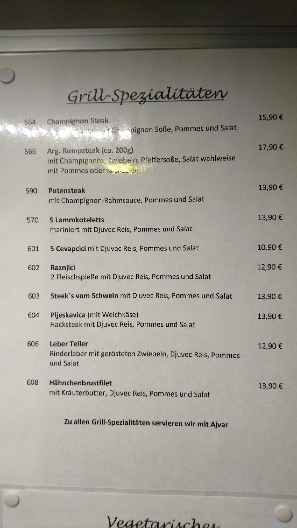 Speisekarte von POLA POLA restaurant, Oldenburg