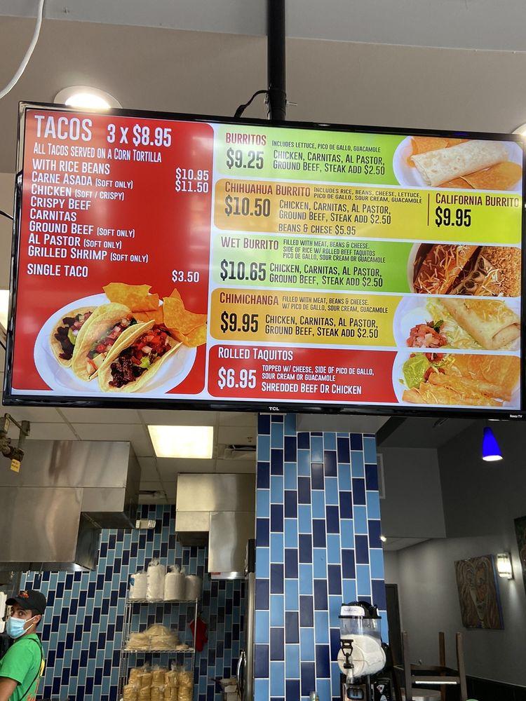 Menu at Taco Shop Miami Lakes restaurant, Miami Lakes