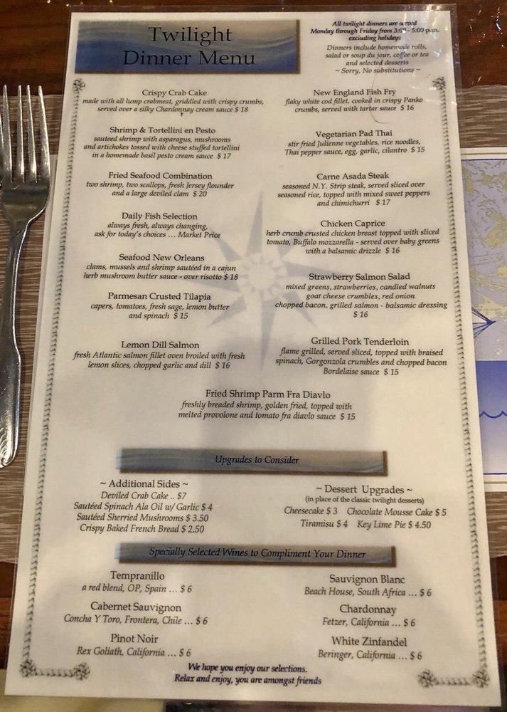 Menu at Crabby Jack's pub & bar, Somers Point