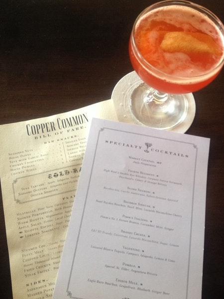 Menu at Copper Common pub & bar, Salt Lake City