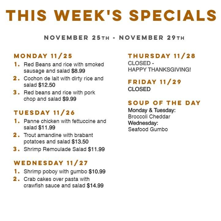Menu at Hobnobber Cafe, Metairie