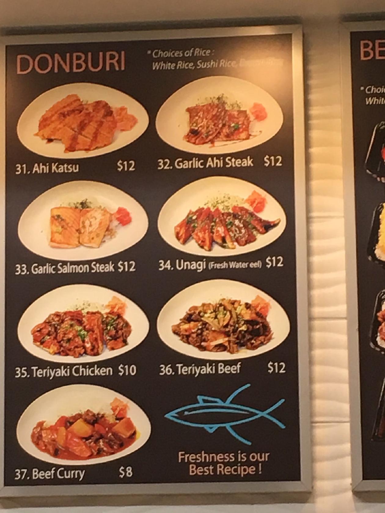 Menu at Ahi and Vegetable - Kapalama restaurant, Honolulu, Dillingham Blvd