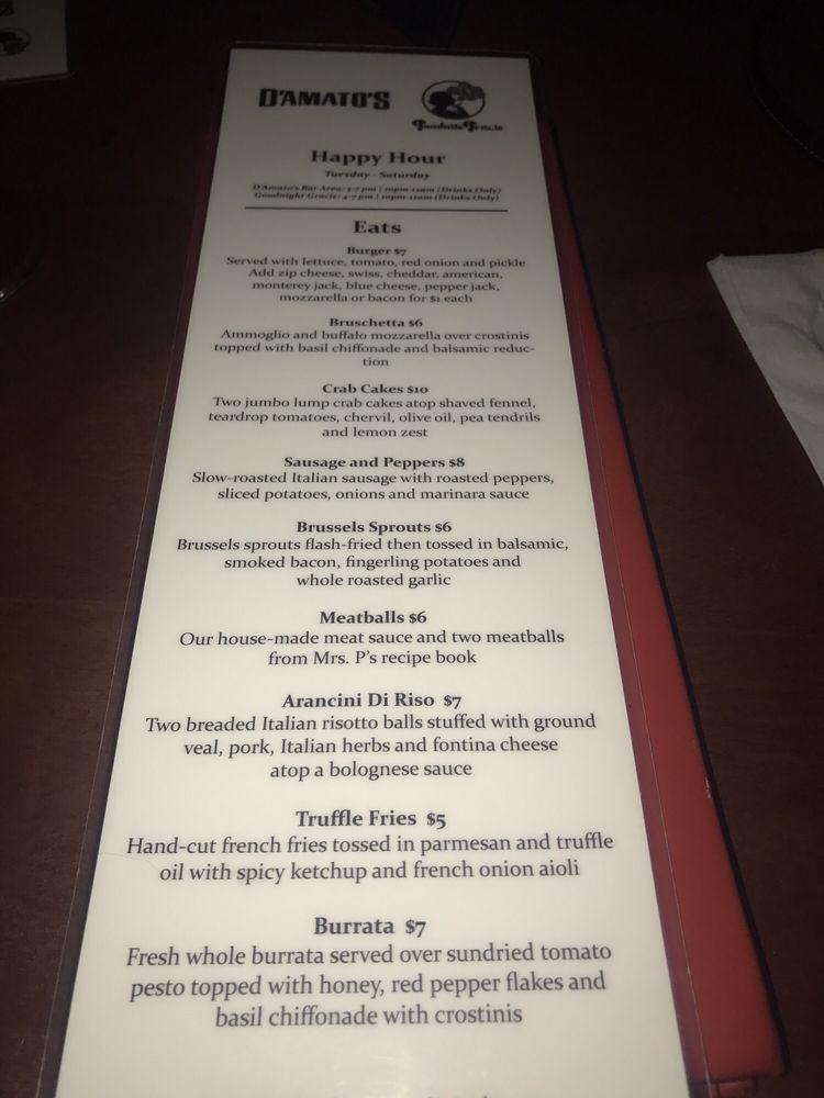 Menu at Goodnite Gracie pub & bar, Royal Oak