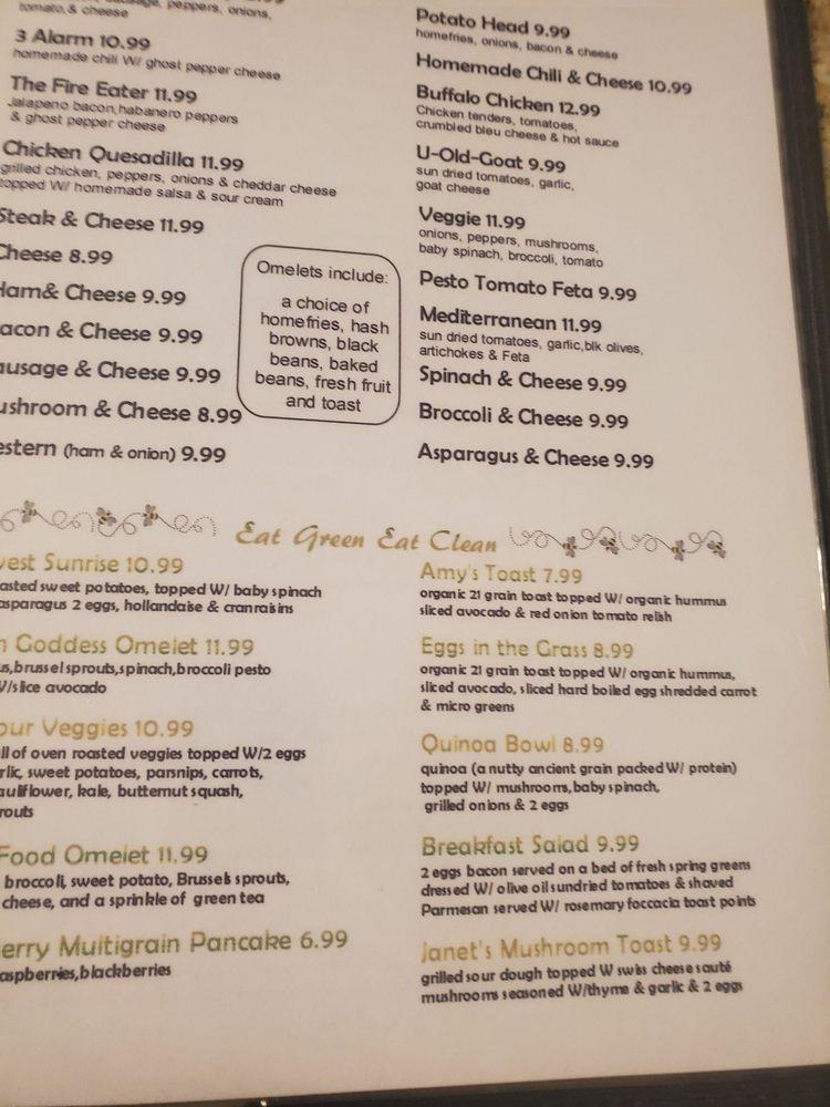 Menu at Shawsheen Luncheonette restaurant, Andover