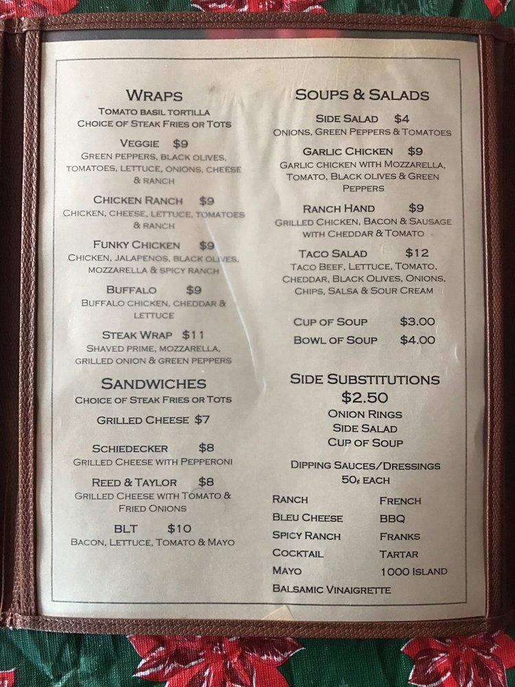 Menu at Silver Dollar Saloon pub & bar, Hill City