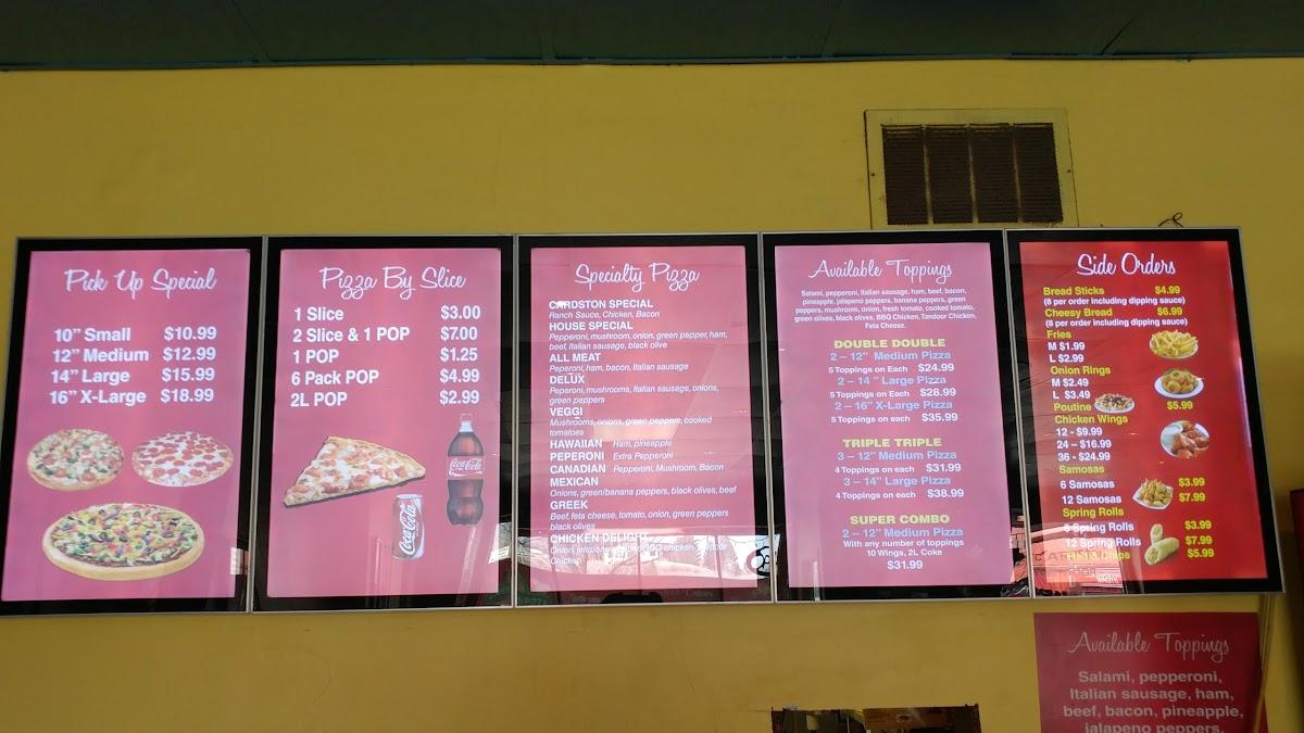 Menu at Cardston Pizza & Donairs restaurant, Cardston