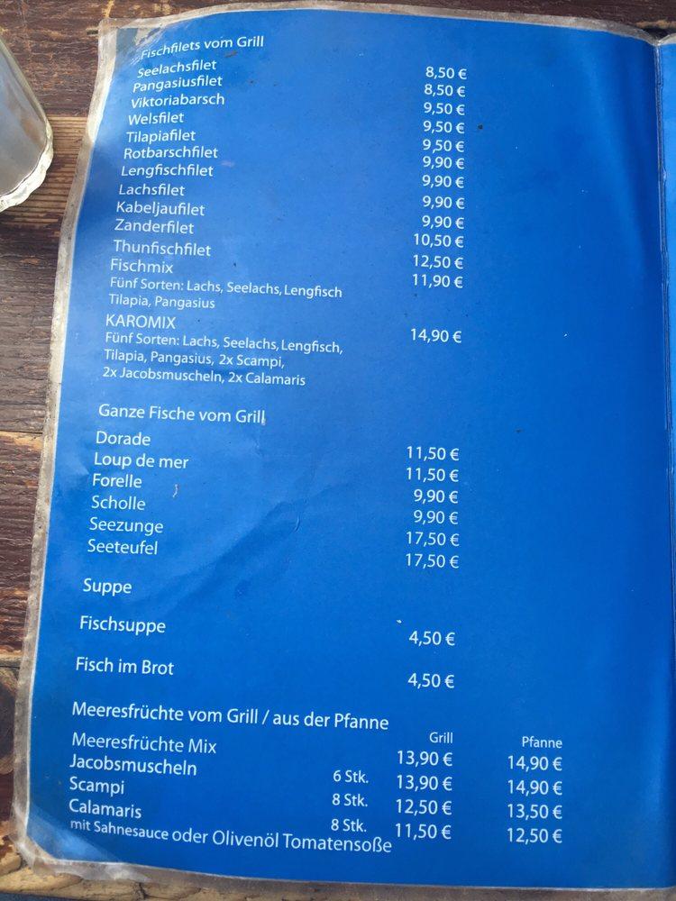 Speisekarte von Karo Fisch restaurant, Hamburg