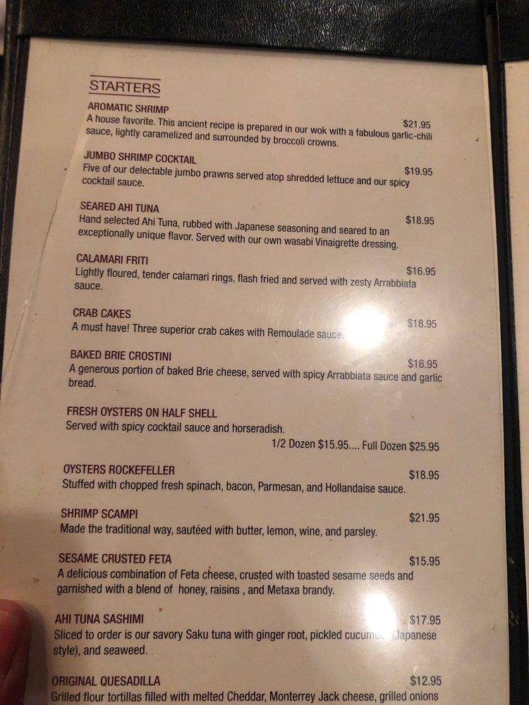 Menu at Mr. V's Bar and Grill, La Mirada