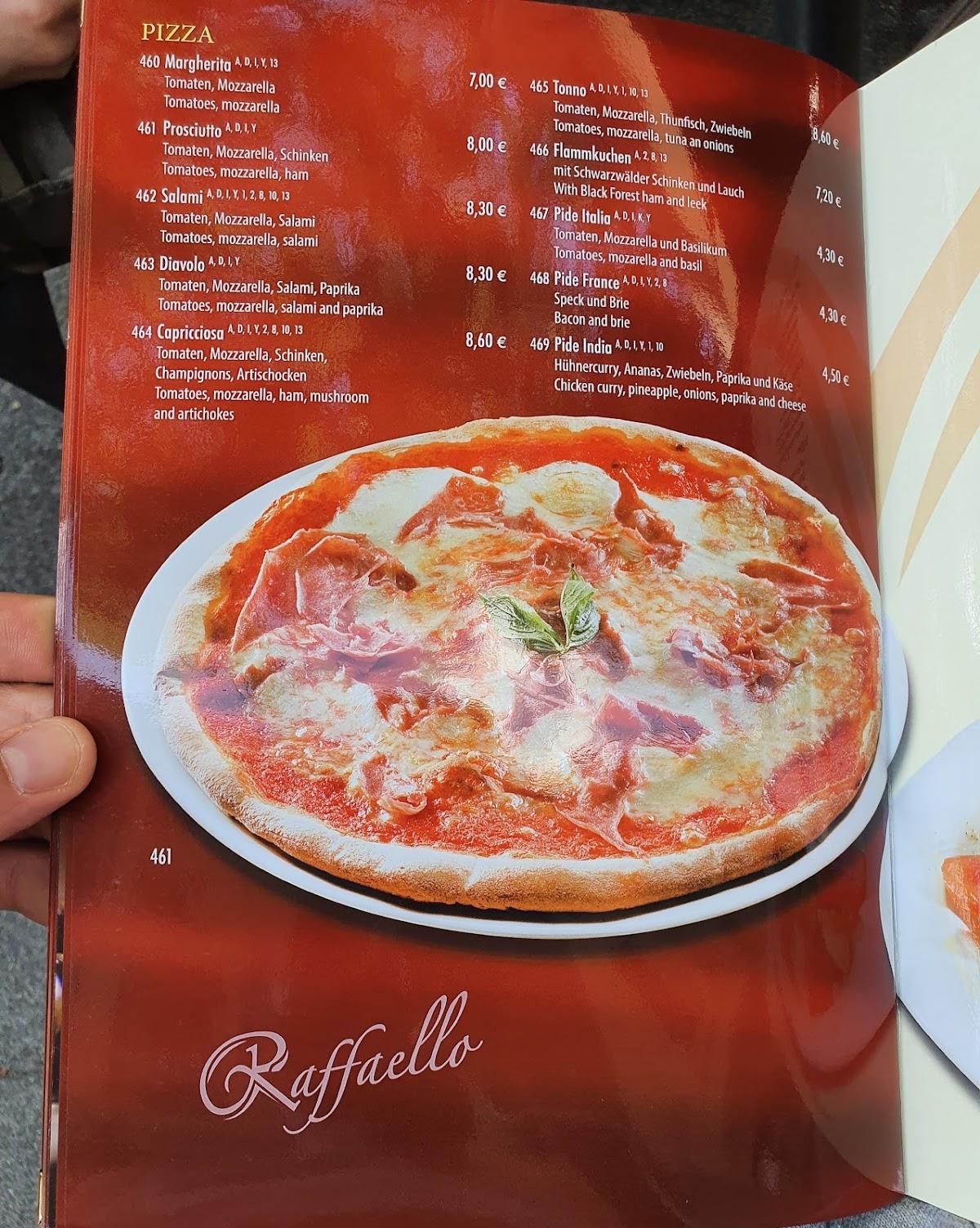 Speisekarte von Eiscafé Raffaello cafe, Köln