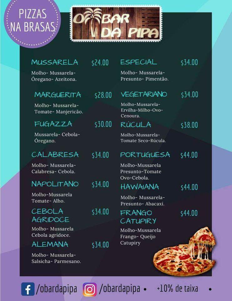 Carta de pizzería A Lo Moron, Pipa