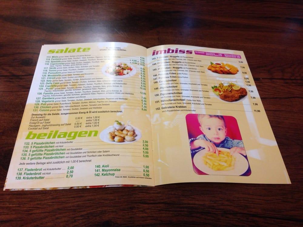 Menu at Pizza Point, Witten