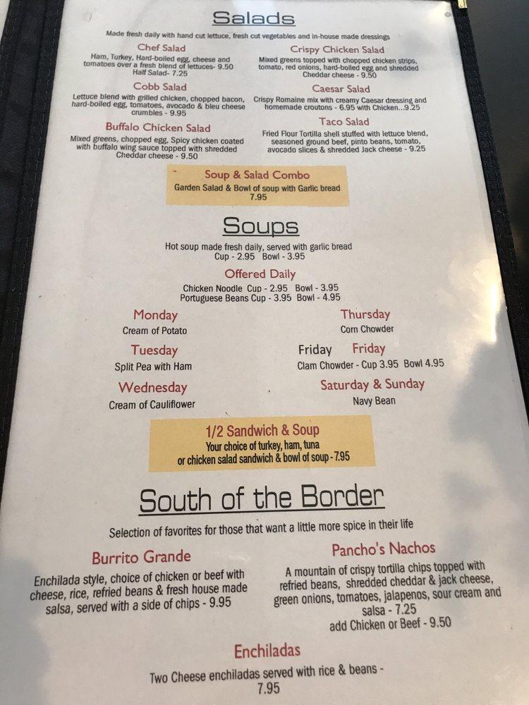Menu at Frank's Downtown Café cafe, Manteca