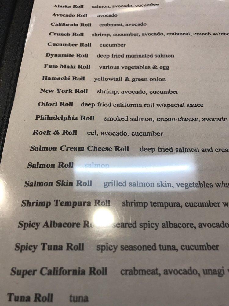 Menu at SUSHI KING restaurant, Fairfield, Business Center Dr #106
