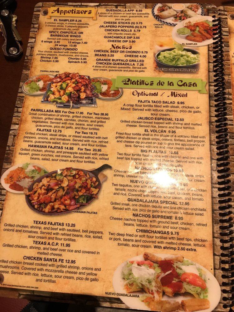 Menu at La Terraza Mexican Restaurant, Raleigh, Avent Ferry Rd