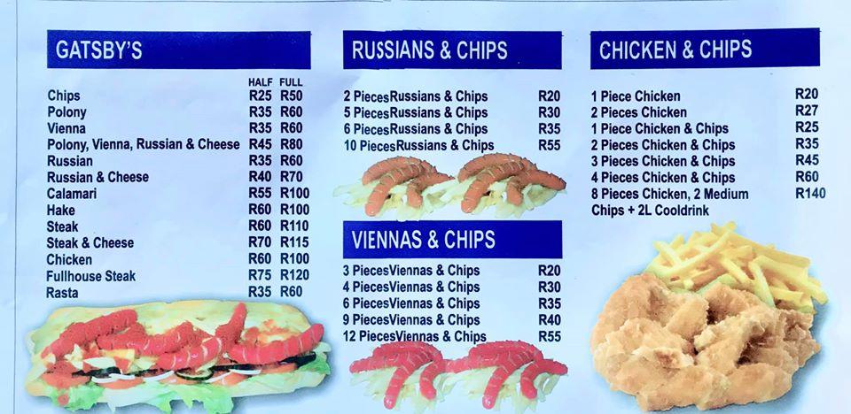 Menu at Vasco Station Fisheries restaurant, Cape Town, 2 Murray Street ...