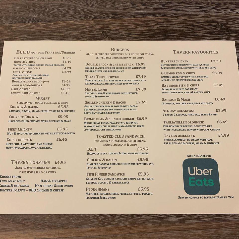 Menu at The Old Market Tavern restaurant, Neath