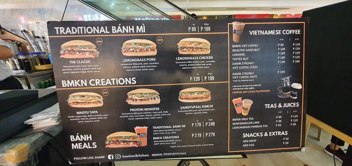 Menu at Bánh Mì Kitchen - Fisher Mall restaurant, Quezon City, Fisher Mall