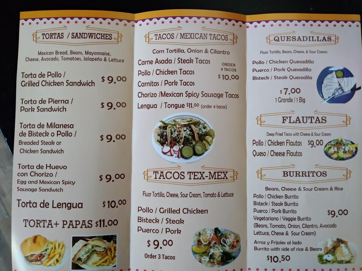 Menu at CARLOS CHIMI RESTAURANT, Scranton