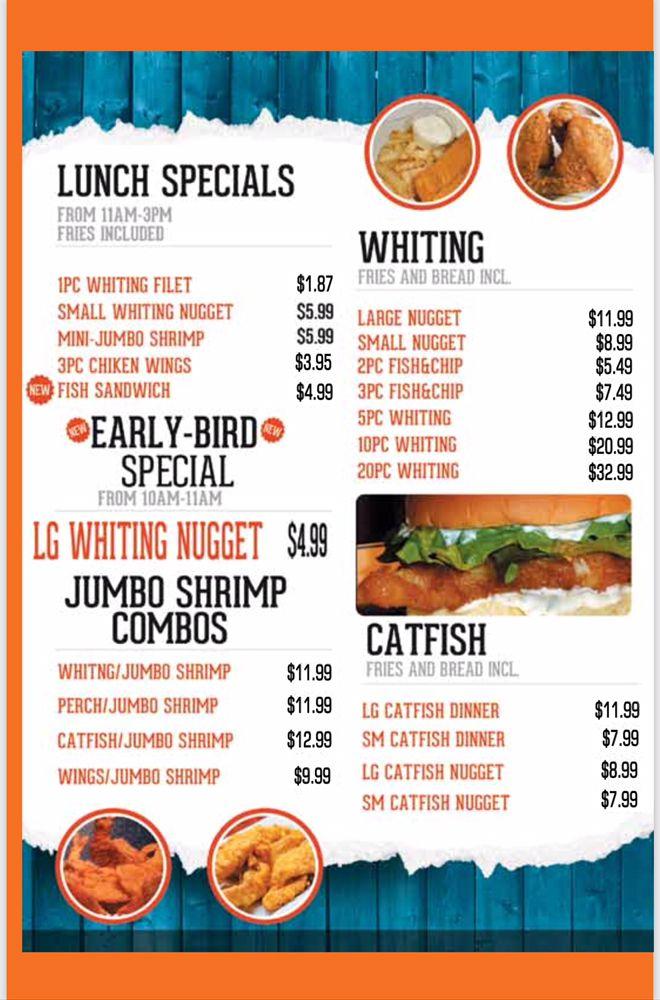 Menu at Gowdy’s Seafood of Gary restaurant, Gary
