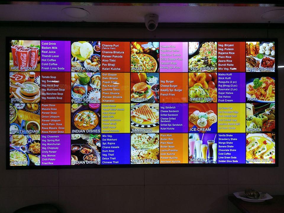 Menu at Kwality Sweets, Jammu