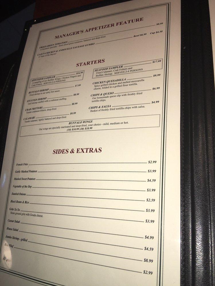 Menu at Malone's pub & bar, Atlanta, Virginia Ave
