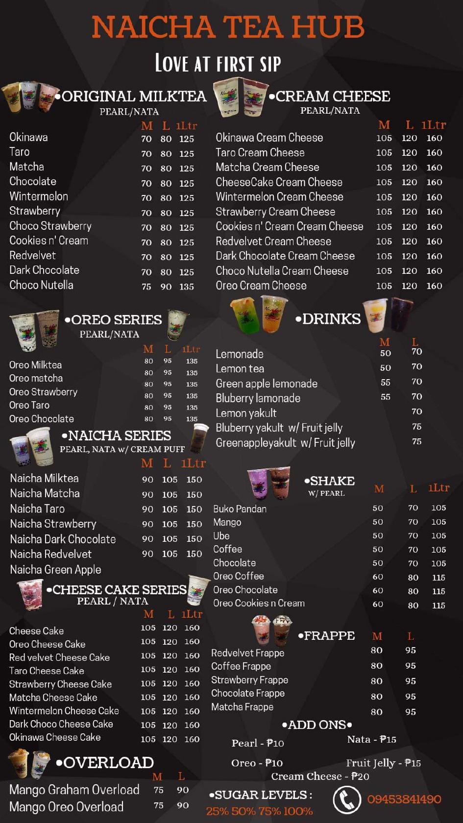 Menu at Chicken 101 Silang branch restaurant, Silang